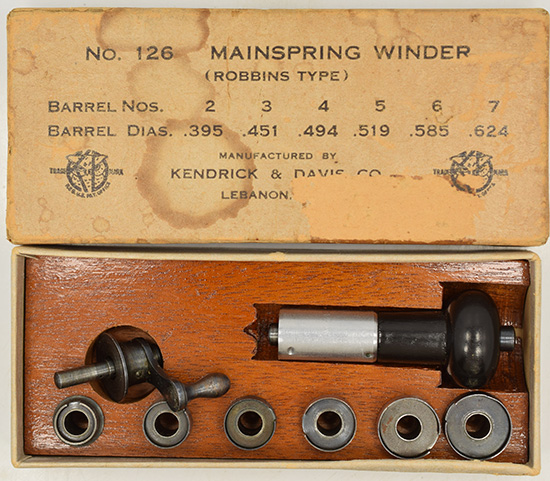 Dave's Watch Parts and Tools - Mainspring Winders
