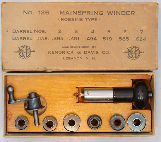 Dave's Watch Parts and Tools - Mainspring Winders